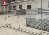China 6x12 40mm Portable Chain Link Fence Panels Galvanized for sale