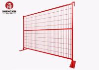 China 3.0mm 2.4m Portable Temporary Fence Construction Canada Event Crowd Safety Hoarding Barrier for sale