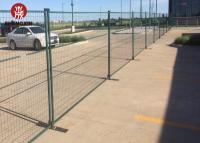 China Yellow Powder Coated 6 Ft X8ft Portable Temporary Fence Ca Standard for sale