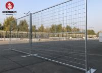China Yellow Powder Coated 6 Ft X8ft Portable Temporary Fence Ca Standard for sale
