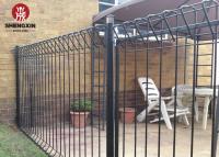China Welded 5mm Wire Brc Mesh Fence Double Loop Roll Top for sale