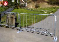 China Galvanized Road Safety 1x2m Crowd Control Barrier Metal For Pedestrian for sale