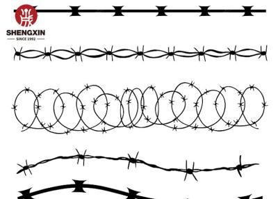 China Concertina Electric Galvanized Barbed Wire Bto22 450mmx10kg Per Roll for sale