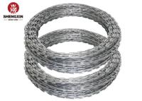 China 12 Gauge Razor Oem Galvanised Steel Barbed Wire For Farm Fencing for sale