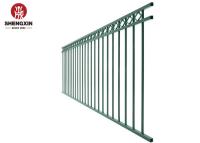 China Powder Coated Black Rust Proof Steel Fence Panel Wrought Iron Spears Metal for sale