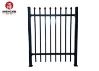 China High Security 1.2mm Thick Black Metal Garden Fence Galvanized Steel for sale