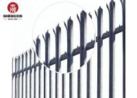 China High Security 1.2mm Thick Black Metal Garden Fence Galvanized Steel for sale