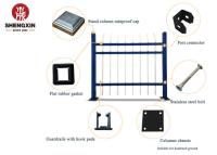 China Bespoke Hdg Steel Fence Panel Wrought Iron Garden Grills Metal For Project for sale