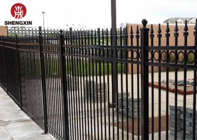 China Home Security Anti Theft Residential Wrought Iron Fence 2.9m High for sale