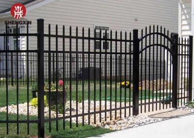 China Zinc 2.4m Tall Steel Fence Panel Heat Treated Electric Galvanized for sale