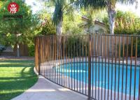 China Zinc 2.4m Tall Steel Fence Panel Heat Treated Electric Galvanized for sale