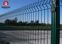China 55x100mm Green Wire Mesh Fencing Rolls Pvc Coated 3d Welded Garden Panels for sale