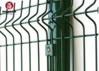 China 55x100mm Green Wire Mesh Fencing Rolls Pvc Coated 3d Welded Garden Panels for sale
