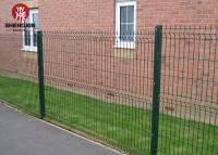 China Peach Post Powder Coated 3d Mesh Fence Panel V Shape Wire for sale