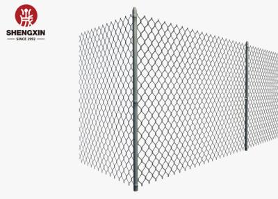 China 2.5mm Dia Chain Link Mesh Fence 6 Foot Galvanized Per Roll for sale