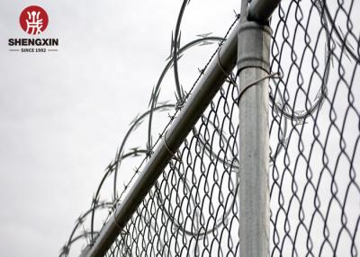China 2.5m Tall Chain Link Mesh Fence 6 Foot Galvanized for sale