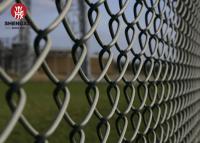 China 50x50mm Chain Link Mesh Fence Pvc Coated Diamond Shape Wire Sports Field for sale