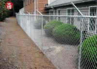 China 8 Foot Boundary Wall Chain Link Mesh Fence Pvc Coated Galvanized 10 Gauge for sale