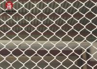 China 4.5mm Wire Mesh Chain Link Fence Black Color Pvc Coated Galvanized For Backyard for sale