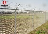 China Galvanized Steel Wire 2.5m Chain Link Mesh Fence Garden Decorative Cyclone 6ft for sale