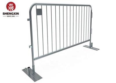 China Flat Feet Expandable Crowd Fence Barriers Hot Dipped Glvanized for sale