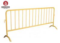 China Traffic Pedestrian 1m Tall Crowd Safety Barriers Galvanized Detached Feet for sale