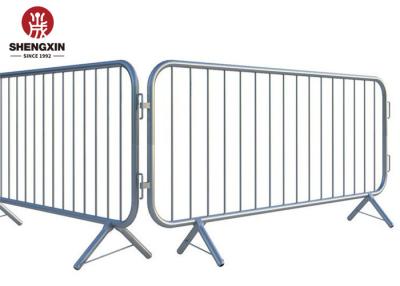 China Traffic Pedestrian 1m Tall Crowd Safety Barriers Galvanized Detached Feet for sale