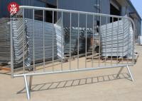 China Galvanised Steel Crowd Control Barriers Traffic Road Safety Pedestrian Heavy Duty for sale