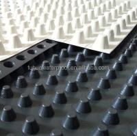 China Foundation/Basement Construction High Density Polyethylene Dimpled Drain Board Sheet with 0.8mm-2.0mm Thickness for sale