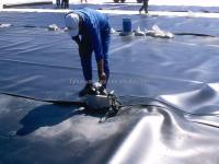 China 40 Mil 80mil HDPE Geomembrane Liners for Dam / Landfill / Water Pool / Farm Fish Meeting Customer Requirements for sale