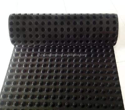 China 0.6mm Thickness 20mm Dimple Height HDPE Drainage Plastic Waterproof Sheet for Earthwork and Other Products for sale