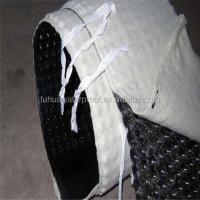 China Maximized Drain Capacity HDPE Material Dimple Drainage Board with Geotextile in Black Color for sale
