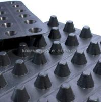 China Draingae System HDPE Plastic Dimple Sheet 10cm 20cm Roof Dimple Mat 30m Length 20cm Width 10cm Height for sale