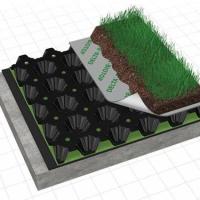 China 1-3m Width PVC or density Polyethene Drainage Cell for Garden/Grass/Forest Strong and Durable for sale