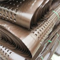China 3m Width Dimple Drainage Cell Brown HDPE Drainage Board for Effective Drainage and Water Flow for sale