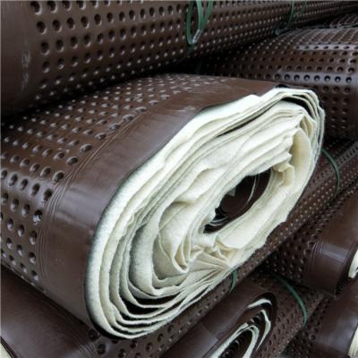 China 0.8mm-2.0mm Thickness Green Roof Filter Fleece Layer Drainage Sheet Roll Unit Piece Roll for sale