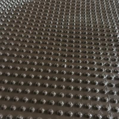China Waterproof 8mm 10mm 20mm 30mm 40mm 50mm 60mm Dimple Height HDPE Composite Drainage Board for Roof Garden and Construction for sale