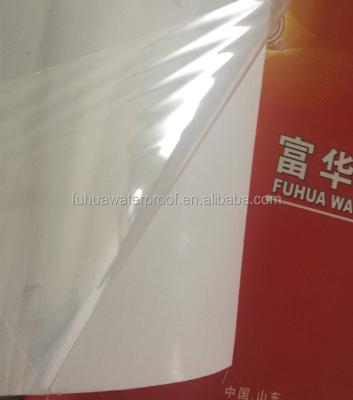 China White and Black Eco Friendly HDPE EVA Self-adhesive Pre-laid Polymer Waterproof Membrane for Underground Waterproofing for sale