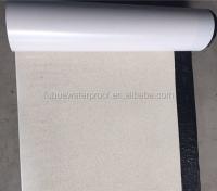 China White and Black Eco Friendly HDPE EVA Self-adhesive Pre-laid Polymer Waterproof Membrane for Underground Waterproofing for sale