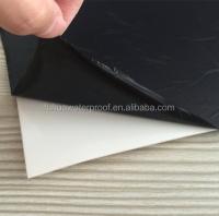 China White and Black Eco Friendly HDPE EVA Self-adhesive Pre-laid Polymer Waterproof Membrane for Underground Waterproofing for sale