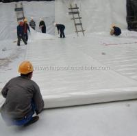 China White and Black Eco Friendly HDPE EVA Self-adhesive Pre-laid Polymer Waterproof Membrane for Underground Waterproofing for sale