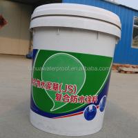 China Customers' Required Roofing Liquid Waterproof Materials JS Compound Waterproofing Coating Paint for Cement Flat for sale