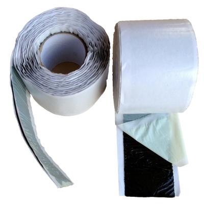 China Self Adhesive Bitumen / Asphalt Aluminum Foil Flash Band Roofing Waterproof Tape for sale