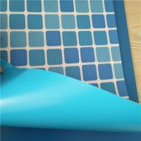 China Polyester Mesh Reinforced PVC Waterproofing Plastic Membrane Liner for Swimming Pool Construction for sale