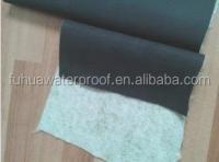 China 1.2mm 1.5mm 2.0mm Polyrubber Waterproof Membrane EPDM Liners Fleece Back Rolls for Infrastructure Construction for sale