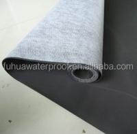 China 1.0mm1.2mm1.5mm2.0mm Thickness EPDM Coiled Rubber Waterproof Membrane for Roofing Garbage Pool and Tunnel Waterproofing for sale