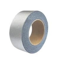 China 50mm-1000mm Width Aluminum Foil Asphalt Flashband Self Adhesive Bitumen Waterproof Tape for Construction Length 5m-20m for sale