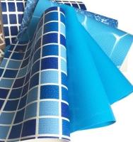 China Polyester Reinforced PVC Liner for Swimming Pool 1.2mm 1.5mm PVC Plastic Pool Liner Rolls Waterproofing Membrane for sale