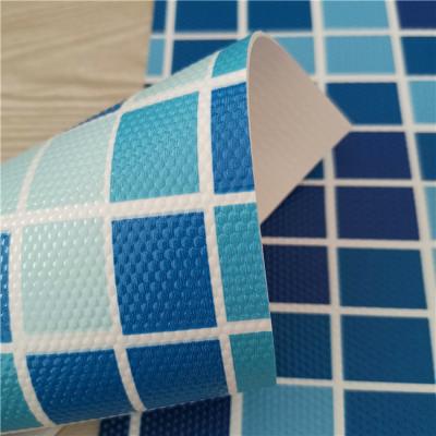 China Printing As Your Requests 1.5mm PVC Reinforced Swimming Pool Waterproof Sheet for sale