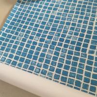 China Waterproof Membrane 1.5mm Anti Bacterial Mosaic Blue PVC Vinyl Swimming Pool Liner UV Resistance for sale